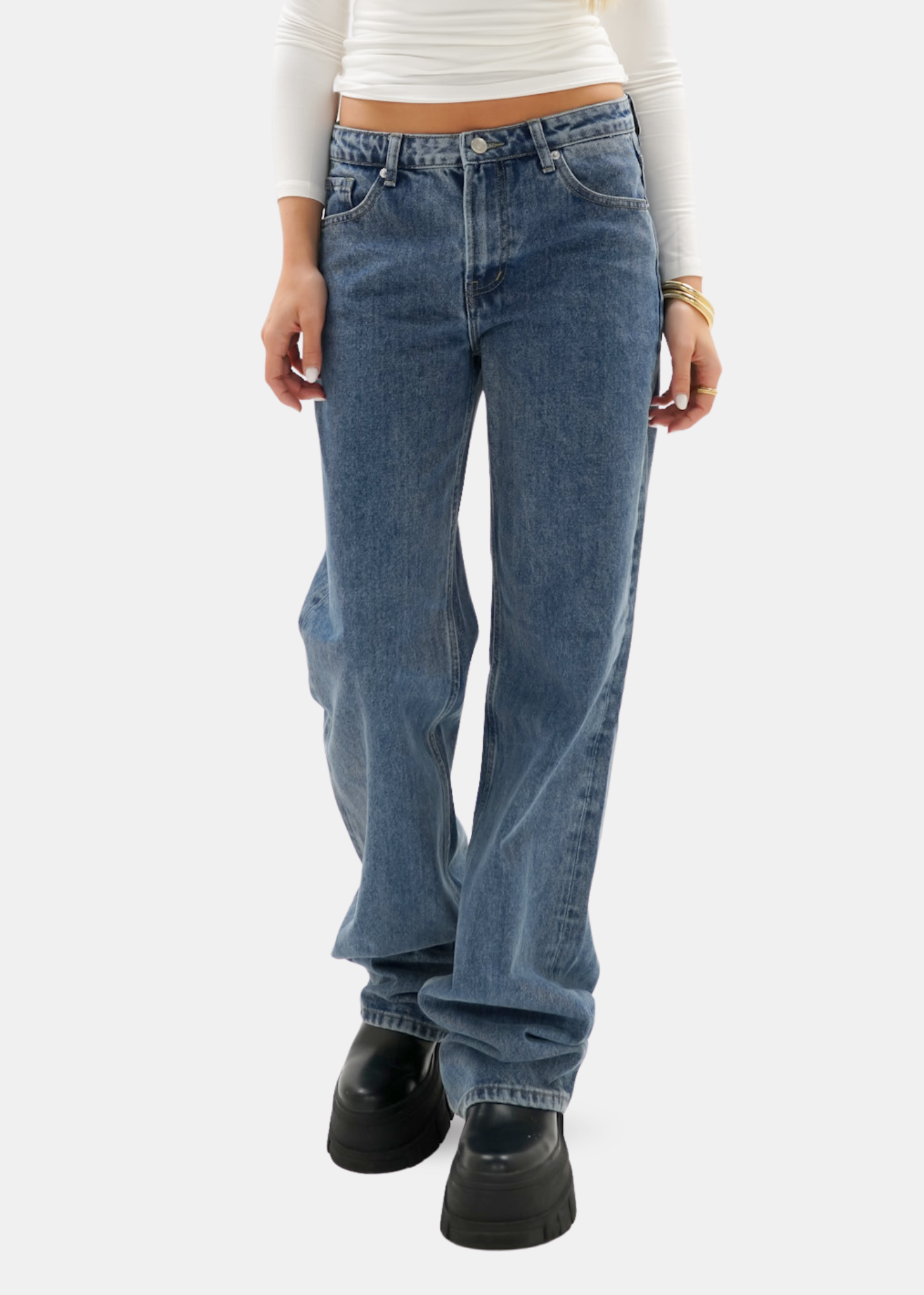 Tall low waist jeans voor lange dames - Mauré