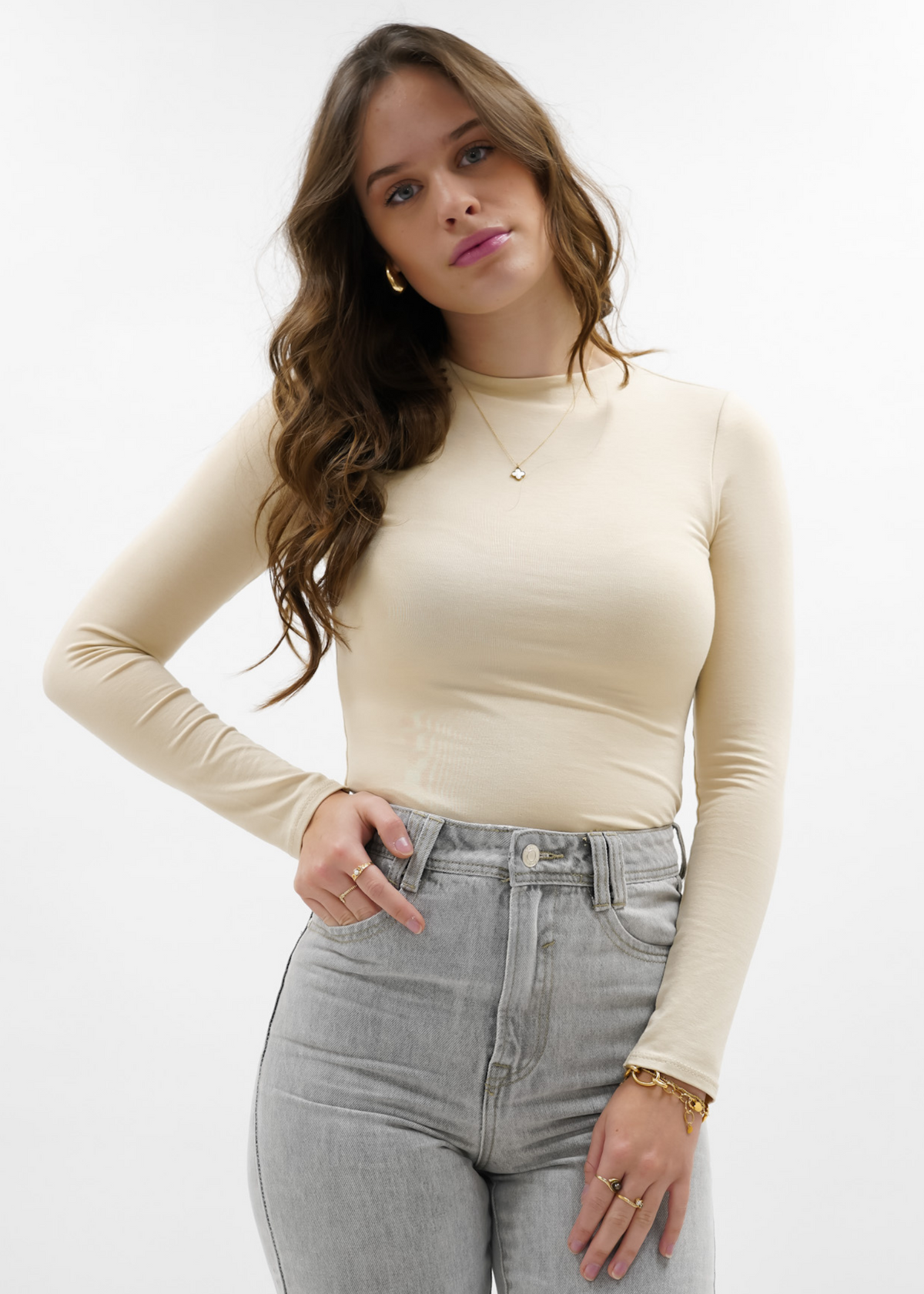 Long sleeve body beige - Mauré