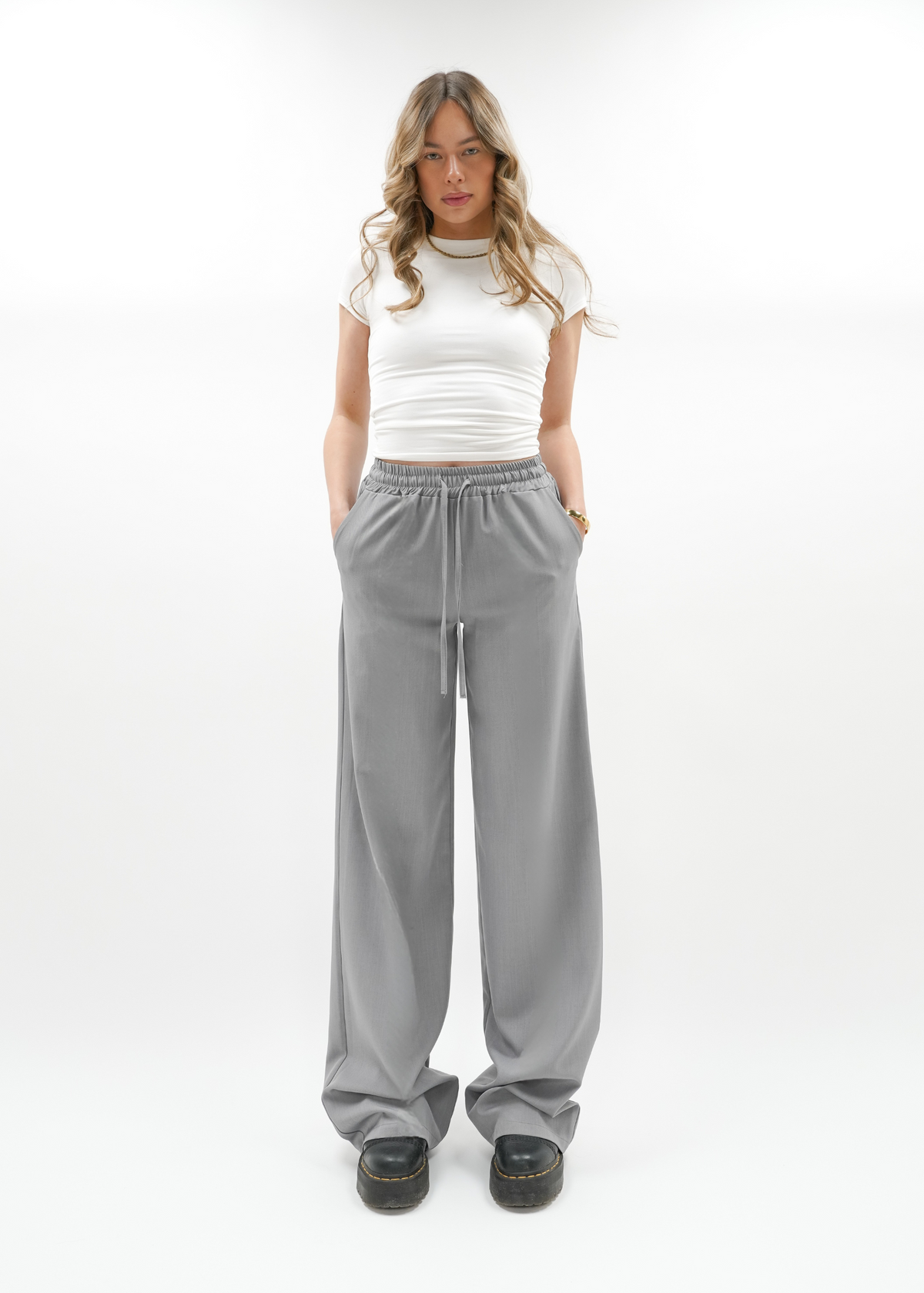 Flowy pants classic (tall) grey